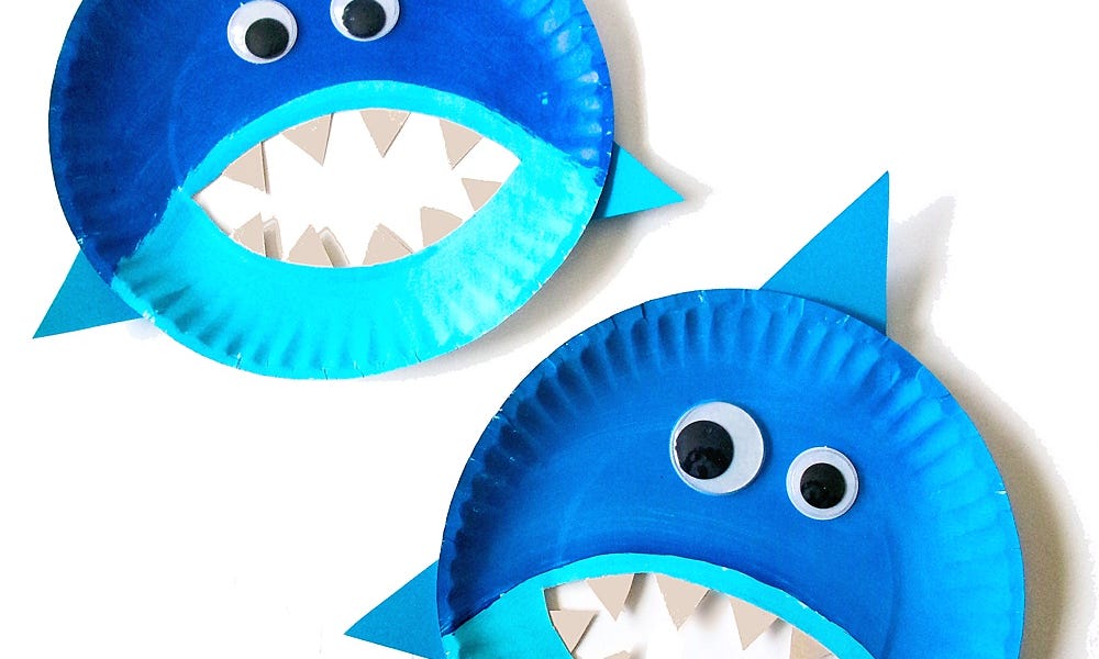 Make This Jaw-some Paper Plate Shark Craft