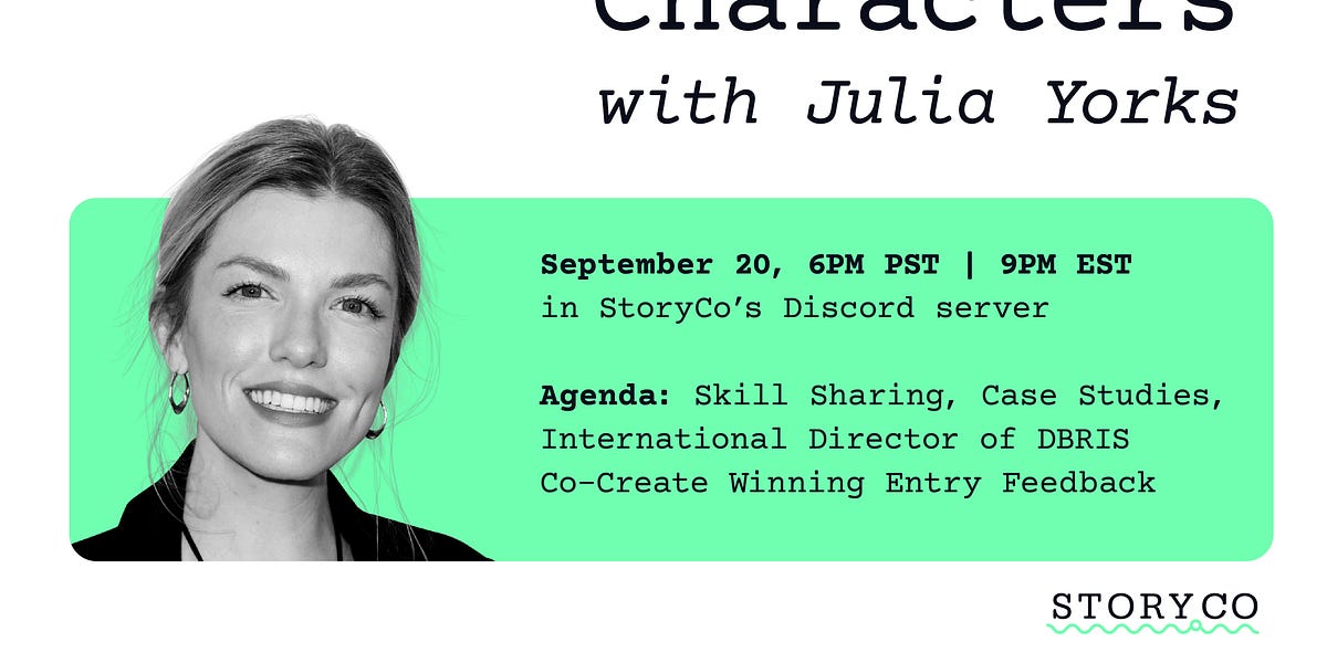 Building Complex Characters with StoryCo - by Julia Yorks