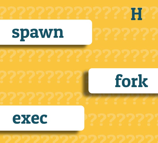 child_process: spawn, fork ou exec, qual usar? child_process: spawn, fork ou exec, qual usar?