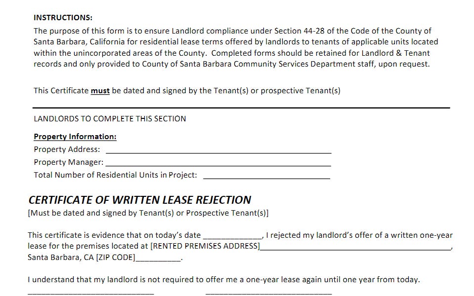 The One-Year Written Lease Offer - by Michelle E. Roberson