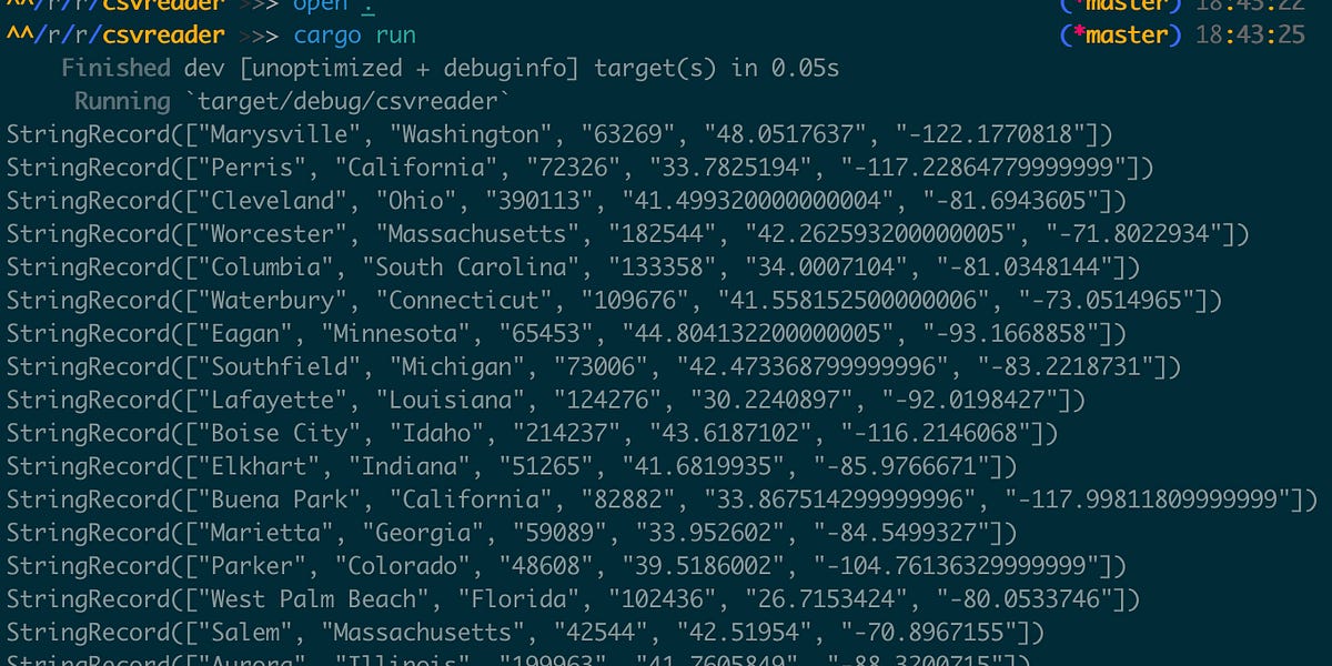 Loading a csv with Rust - by Wayne - Rusting