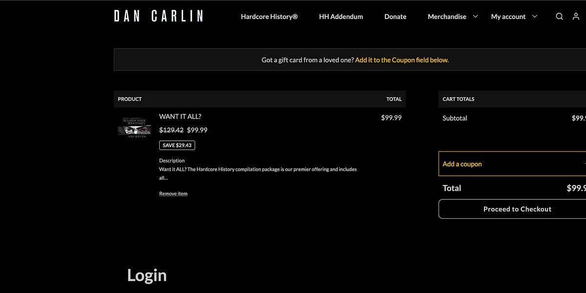 The December Sale - by Dan Carlin - Look Behind You!