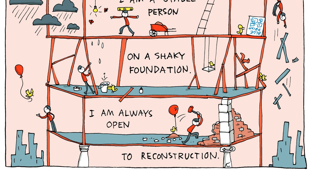 The Architecture of the Self - by Grant Snider