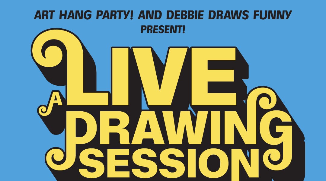 Live Drawing Session! - ART HANG PARTY! with Melissa Martin