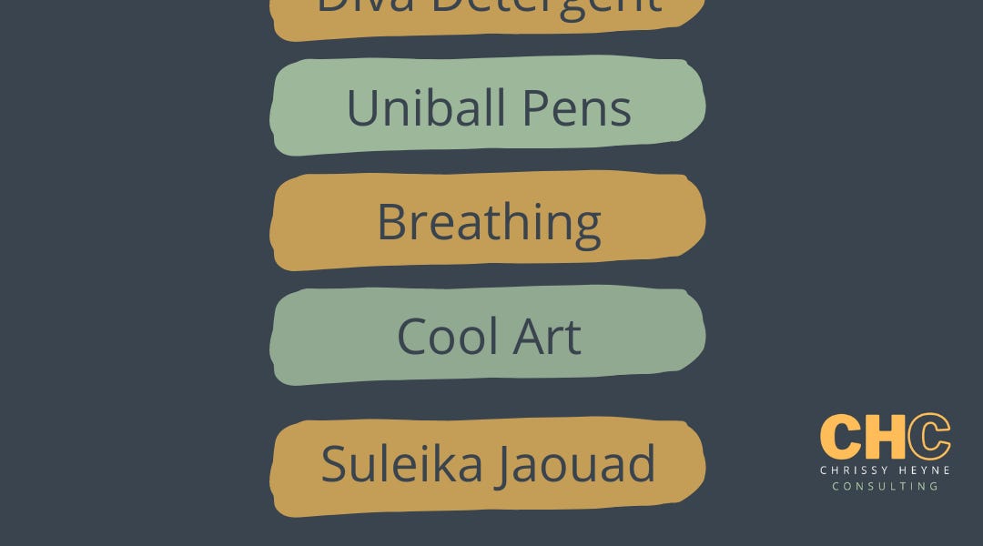 Favorite Things! - by Chrissy Heyne - Chrissy’s Substack