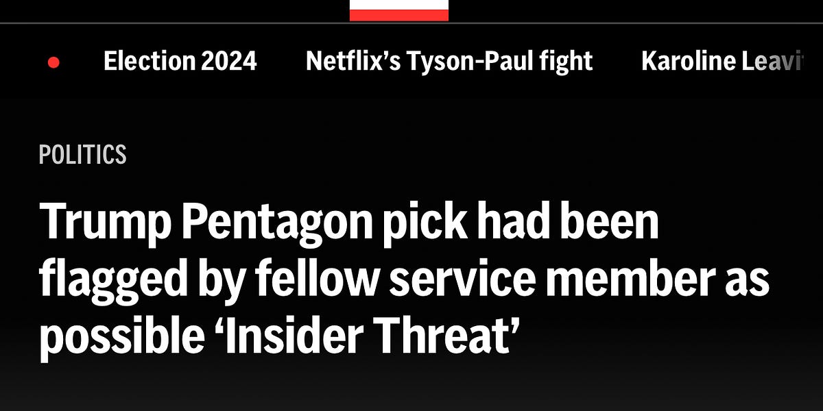 The Tattoo Tarring of Pete Hegseth - by Drew Holden