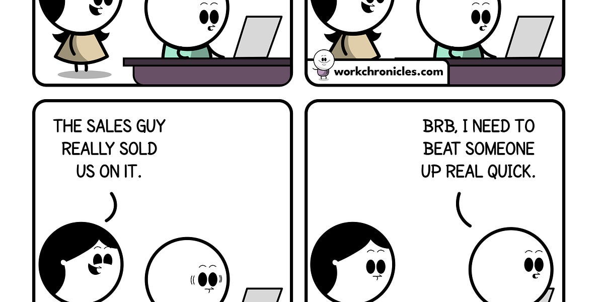 (comic) Sales vs Implementation - Work Chronicles
