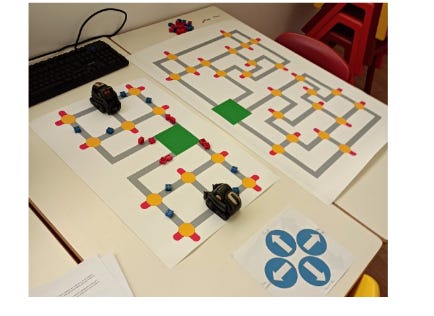 Teaching kids spatial reasoning skills with the help of Vector robot