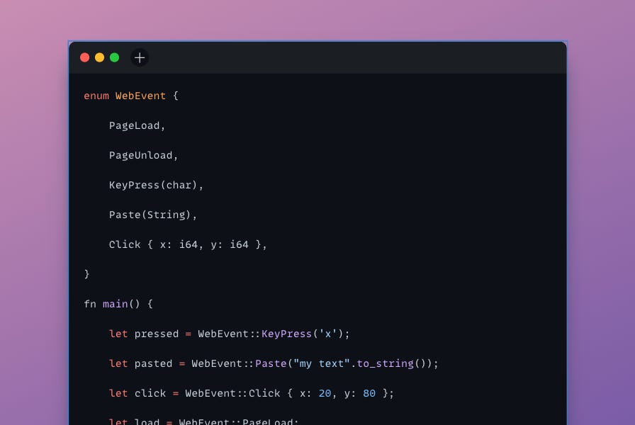 Enums in Rust - by Rustacean - Rusting