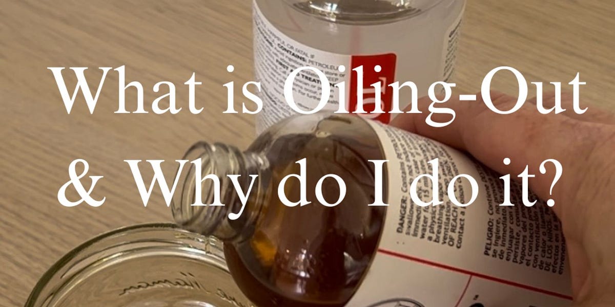 What Is 'Oiling-Out' and Why Do I Do It?