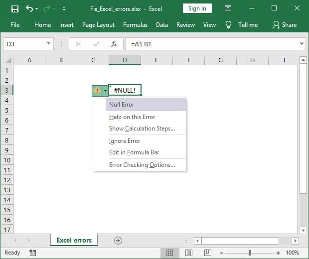 How to fix common Excel errors - by Radu - Excel Explained
