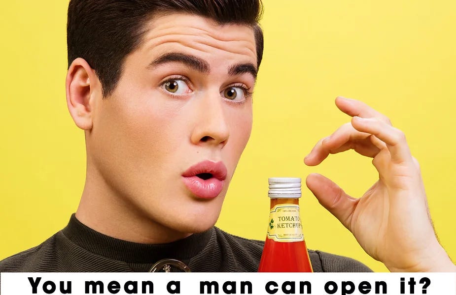 This artist has reversed the gender roles of old-school adverts to show ...