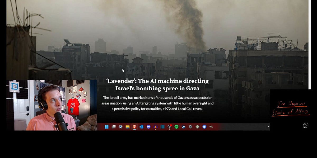 4-12-2024: Israel Defense Force's "Where's Daddy?" AI Program