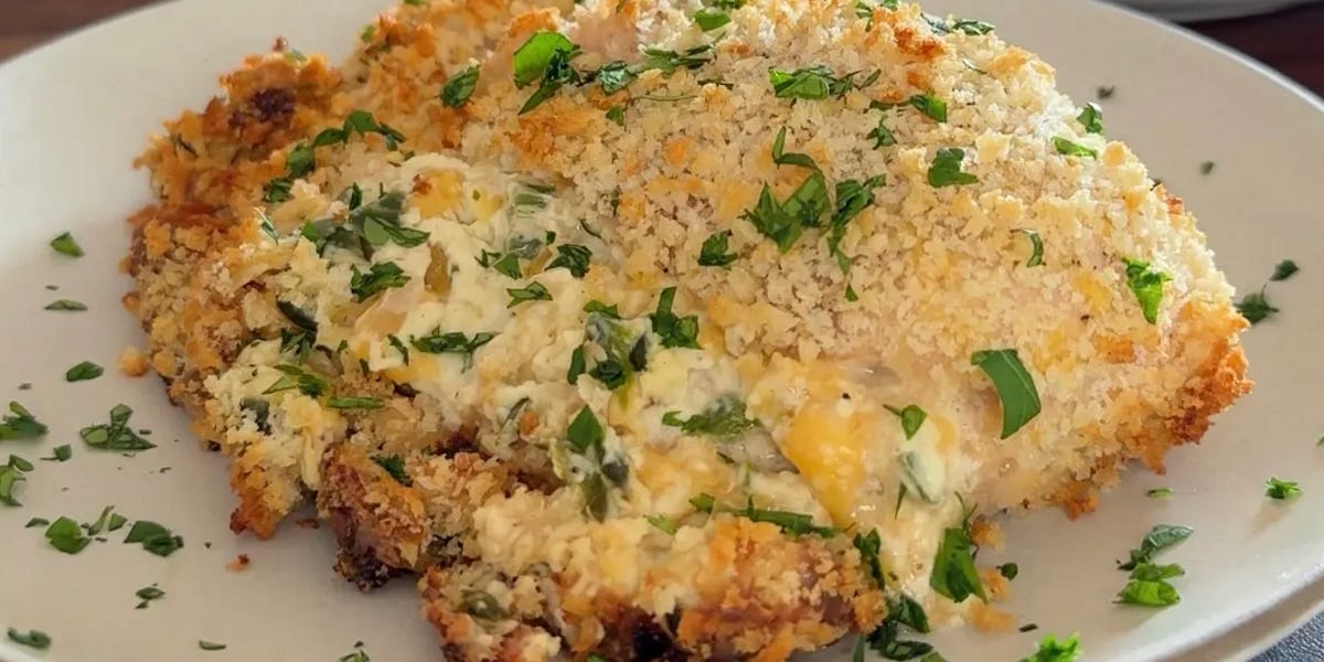 Jalapeño Cheddar Stuffed Chicken - by Maxine Sharf