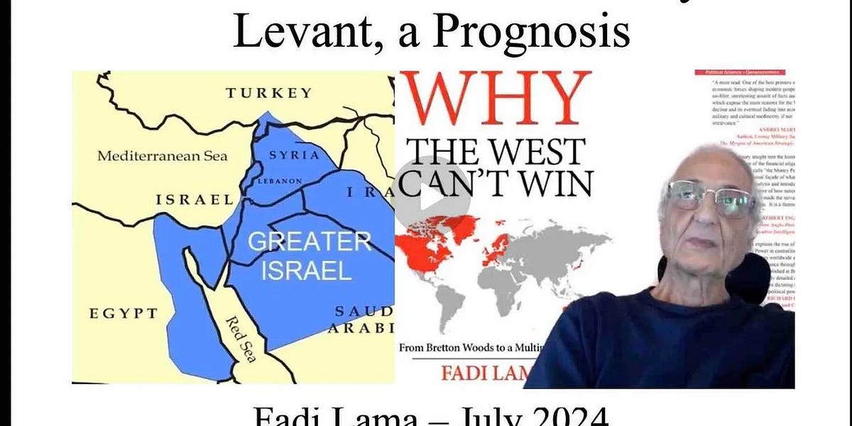 Interview: Israel - The Jewish Settler Colony in The Levant, a Prognosis