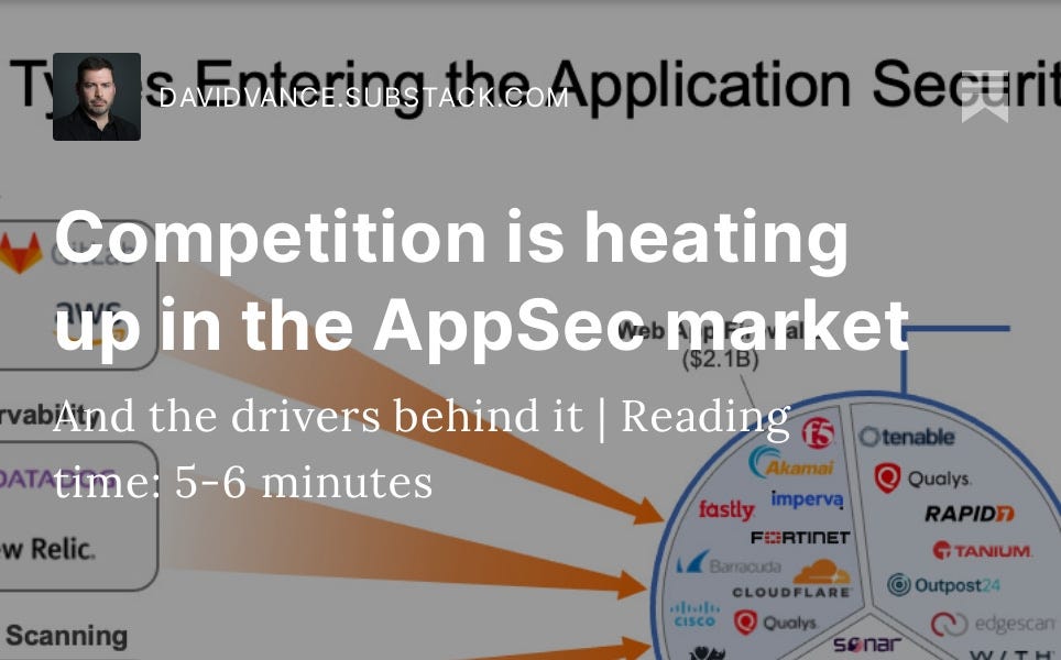 Competition is heating up in the AppSec market | annotated by JMP