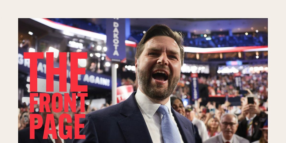 Who Is J.D. Vance? Plus. . . - by Oliver Wiseman