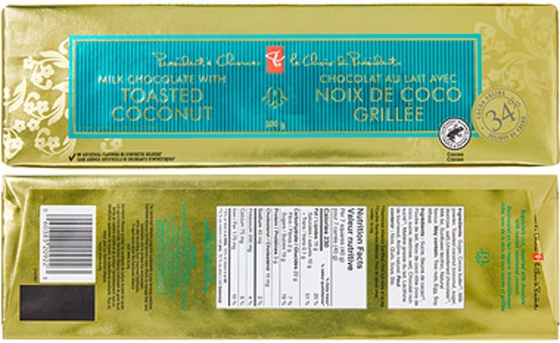 President’s Choice chocolate product recalled
