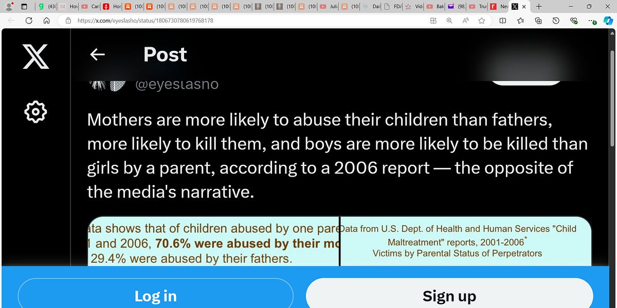 What did the research say about mothers versus fathers killing and/or ...