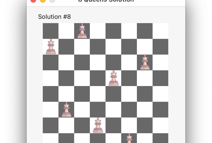 The 8 Queens Problem - by Paul Lefebvre