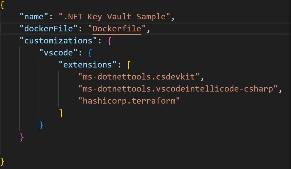 Getting started with Dev Container Dockerfiles (W/ .NET, AZ CLI and Terraform)