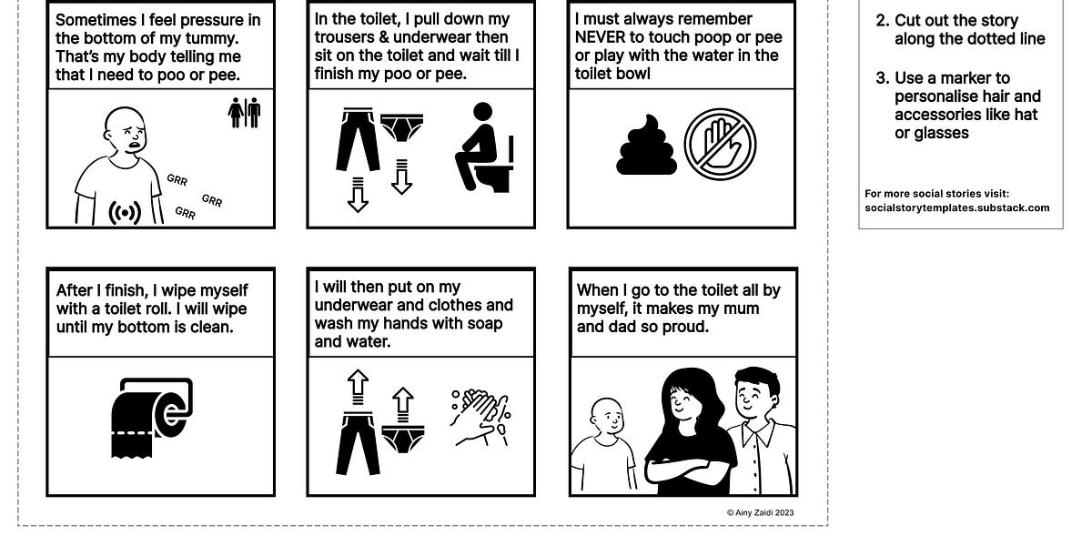 Going to the Toilet | Social Story Templates