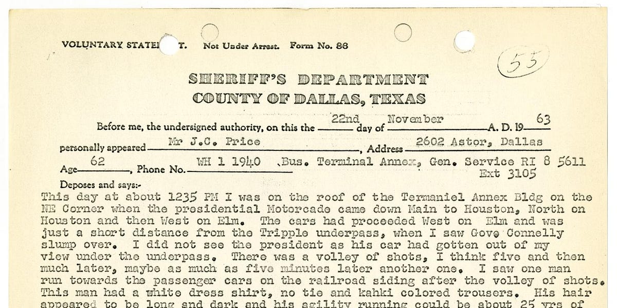 Assassination Witness Neglected by Warren Commission