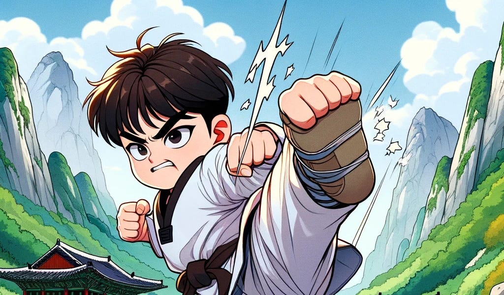 Taekwondo vs Hangul Study - Hugo's Study Room