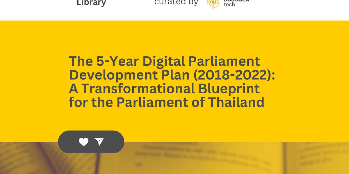 The 5-Year Digital Parliament Development Plan (2018-2022): A ...