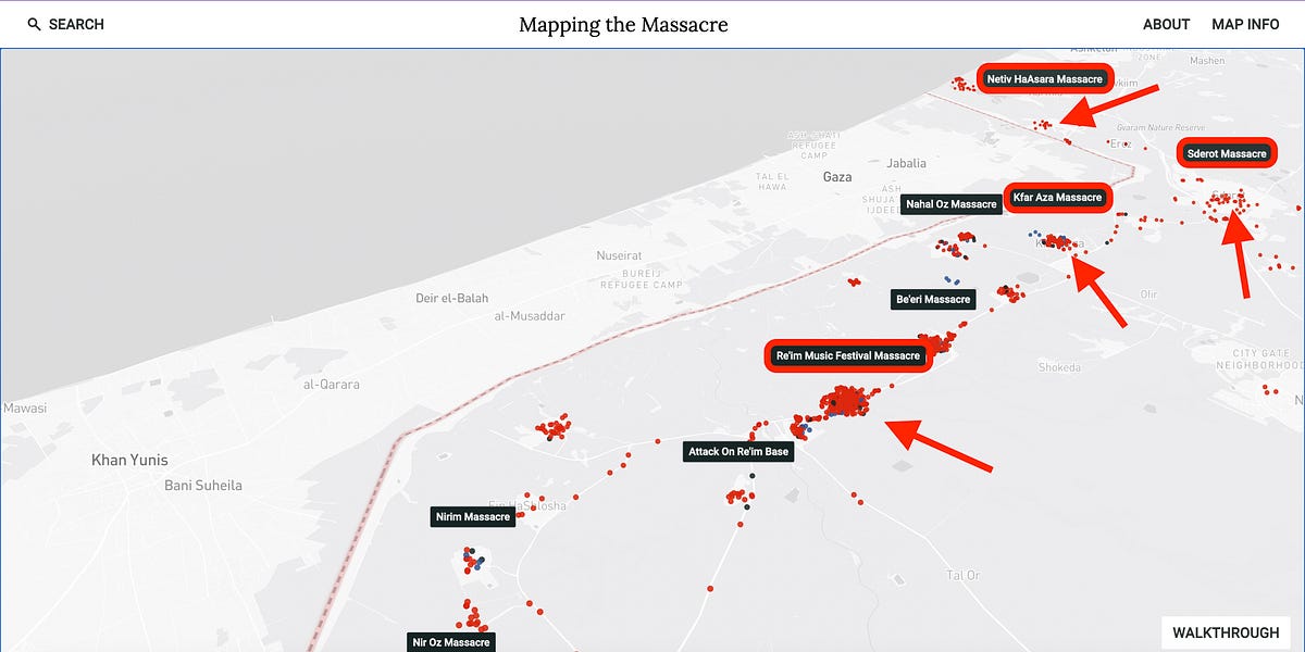 Visiting the sites of the October 7th Massacre