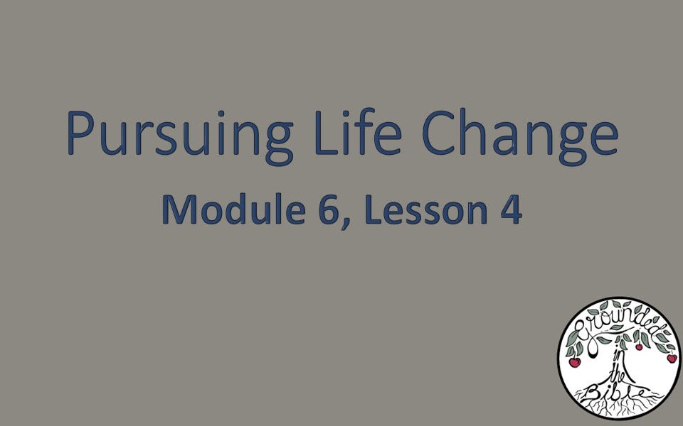 Pursuing Life Change - by Karen Hoffman