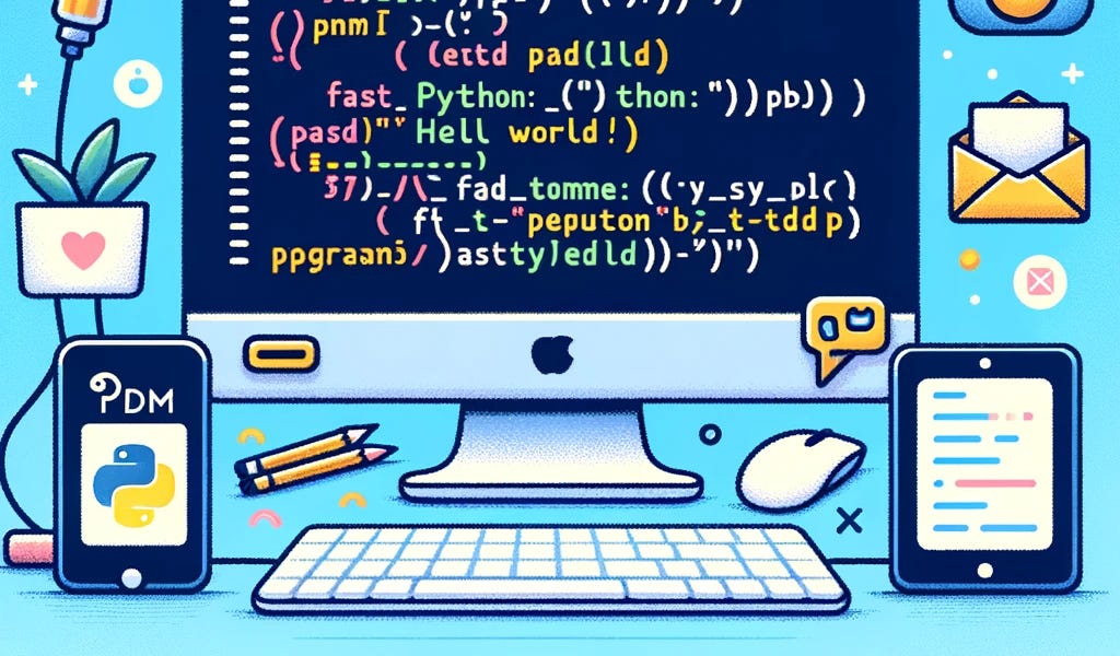 Setup PDM and FastAPI for your Python application.