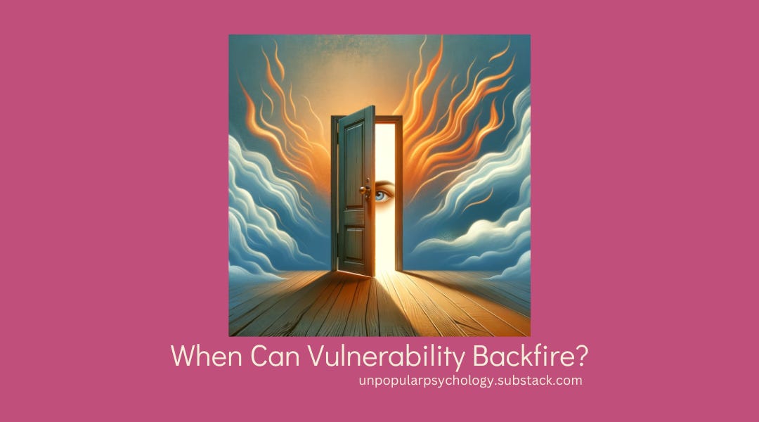 When can vulnerability backfire? Some thoughts on the 'soften-up' movement