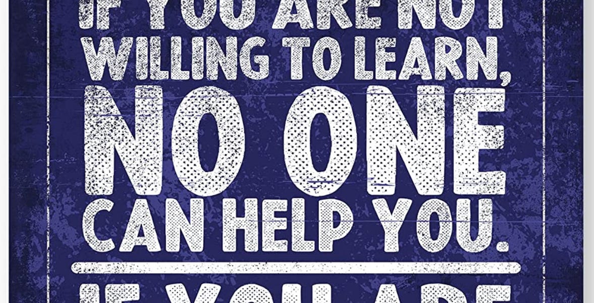 no one can stop you from learning - by Sunni (Sun) Brown