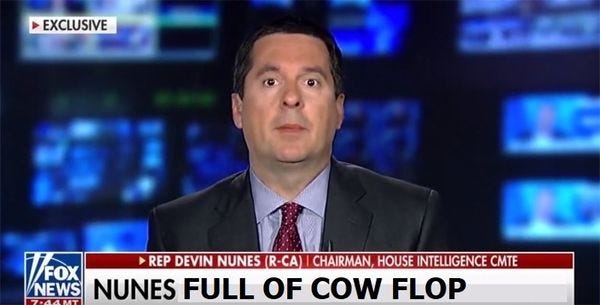 Devin Nunes Has A Secret. A Cow Secret. - by Doktor Zoom