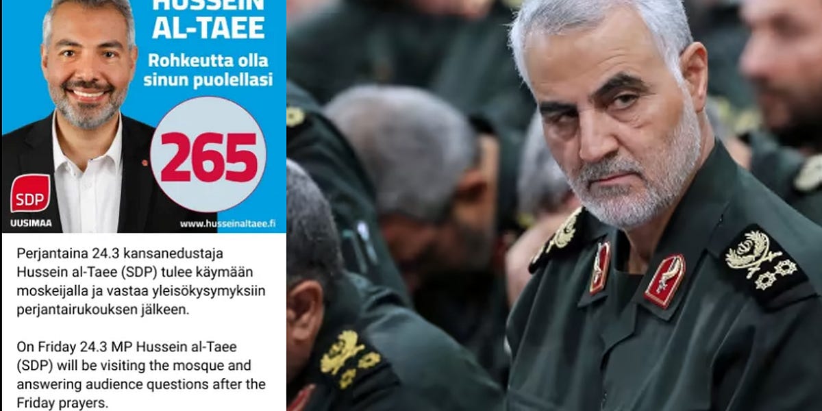 SDP Hussein al-Taee järjesti vaalitilaisuuden Iranin rahoittamassa ...