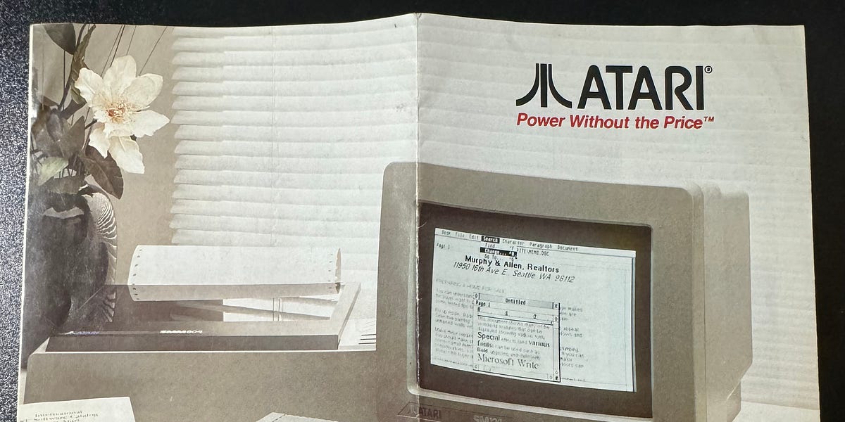 Commentary on an Atari ST Marketing Brochure