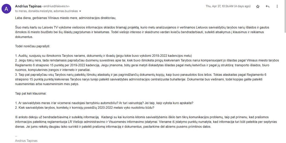 Vilnius - Andrius Tapinas