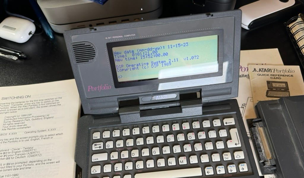 I Picked Up an Atari Portfolio! - by Paul Lefebvre