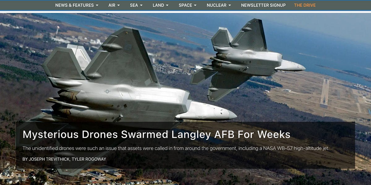 Drones over Langley Air Force Base?