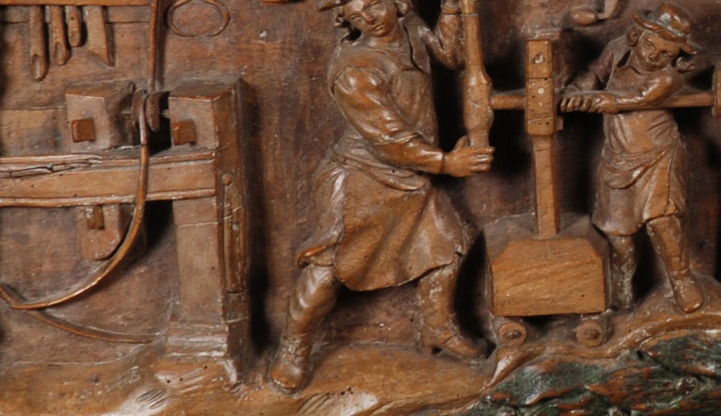 Pole lathe tour - by Peter Follansbee