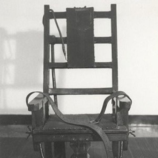 The First Electric Chair, Or The Time Thomas Edison Helped Light A Man ...