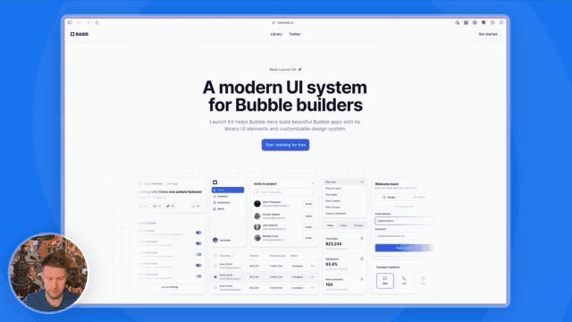 Bubble UI Kits: How To Build a Single Page App in 5 Minutes [Video ...