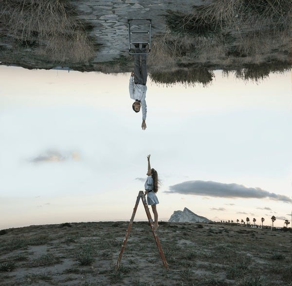 One planet, two worlds. - by mike Myhre - Renew your View