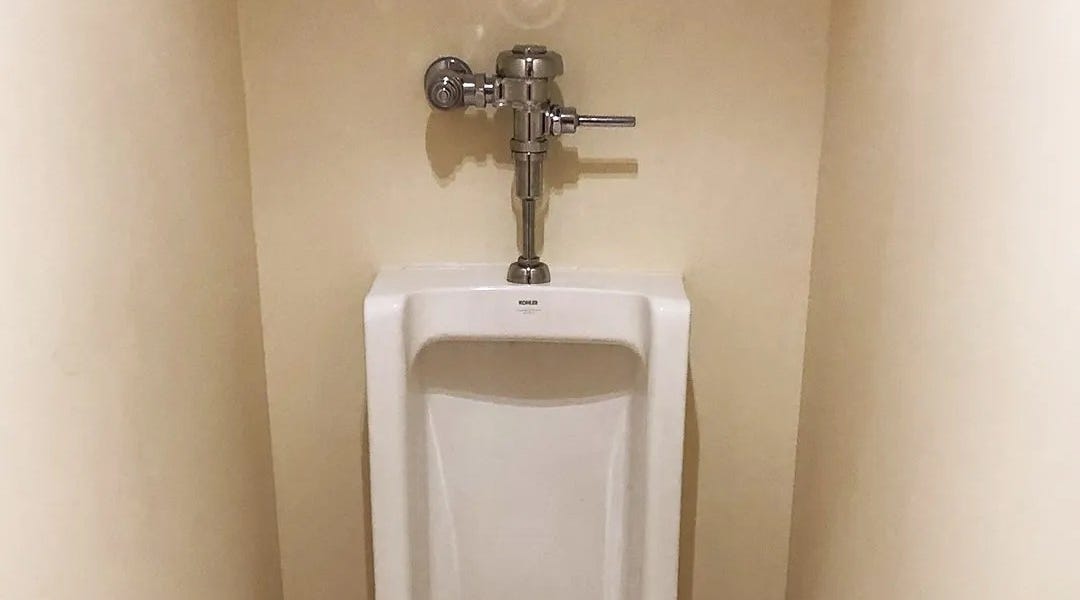 Correct Urinal Use - by Steven Bruckman - The Brook