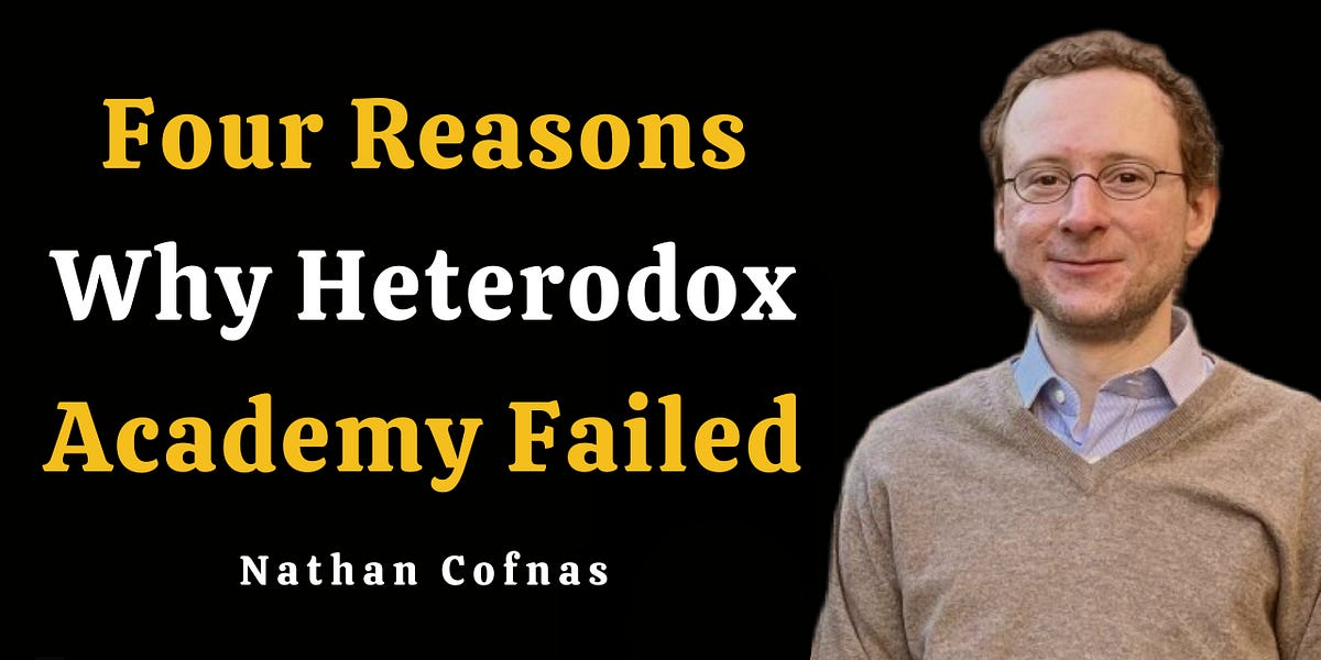 The Heterodox Academy has Failed! | Nathan Cofnas