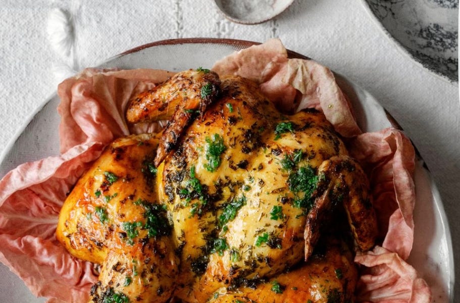 A Roast Chicken for Spring - Well Fed with Marissa Lippert