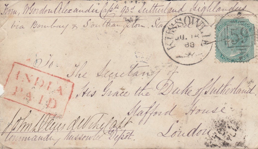 India Army Officers' Letters, 1868-69