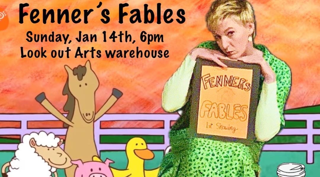 January 2024 Event at the Lookout Arts Quarry - Fenner's Fables (AIR)