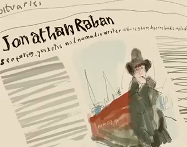 RIP Jonathan Raban - by John-Paul Flintoff